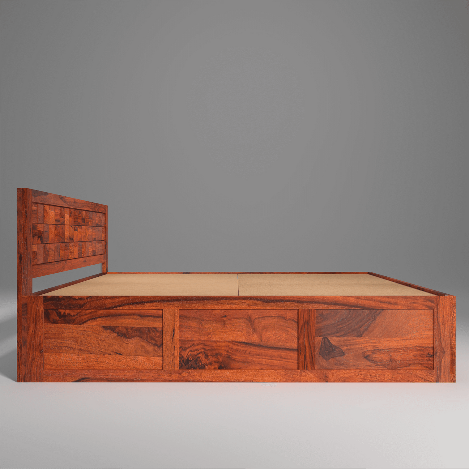 Buy Sheesham Solid Wood pluto Bed with Storage Online in India ...